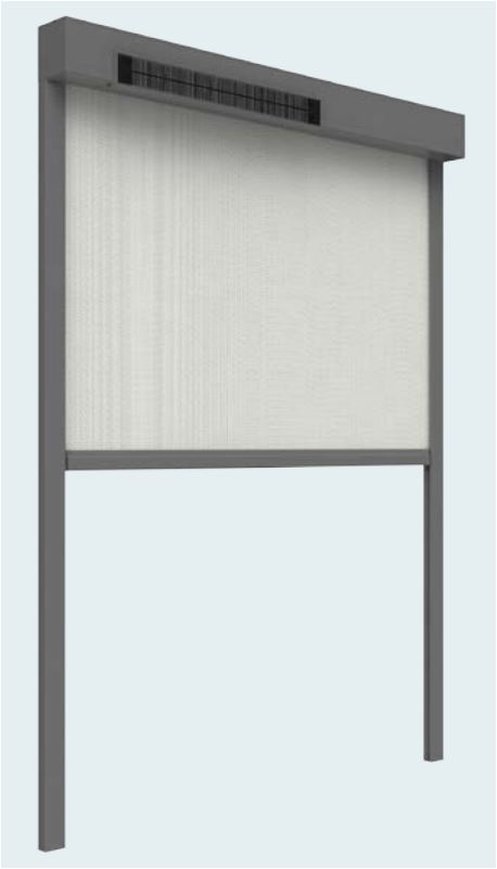 Electrisch SOLAR screen met ZIP | 301-350cm breed | Zeeland ...