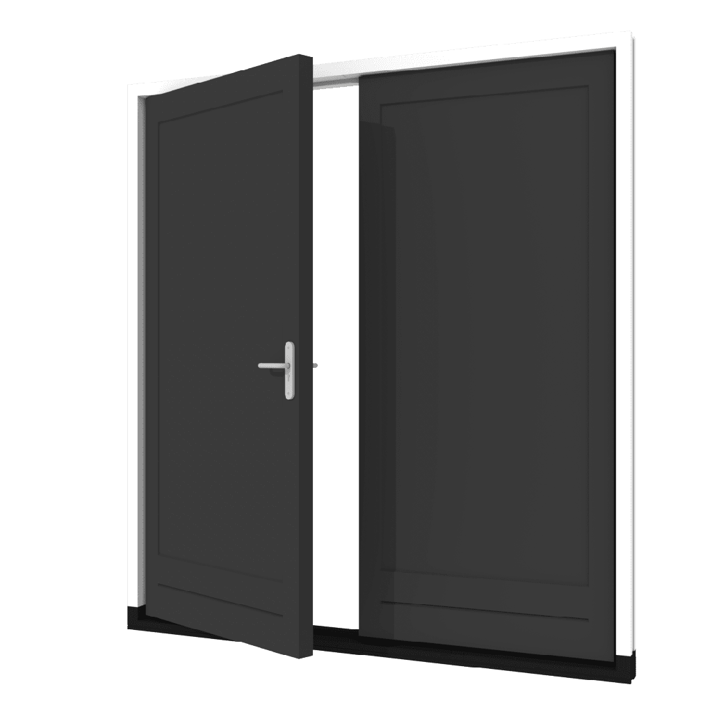 Excellent hardhout | Dubbele dichte deur | incl. hang- en sluitwerk ...